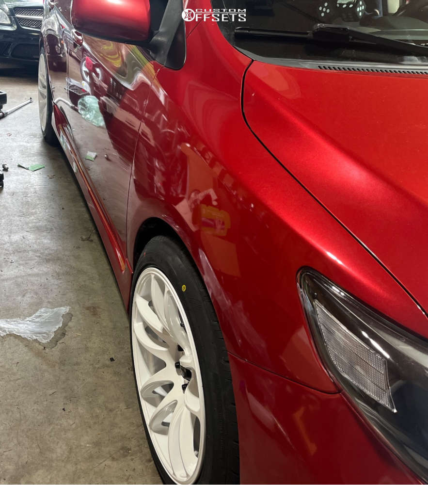 2013 Toyota Corolla with 18x9.5 35 Vors Tr4 and 245/45R18 Vercelli ...
