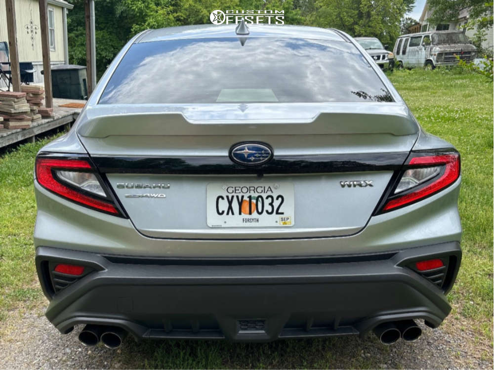 2023 Subaru WRX with 18x9.5 35 Anovia Titan and 265/35R18 Michelin ...