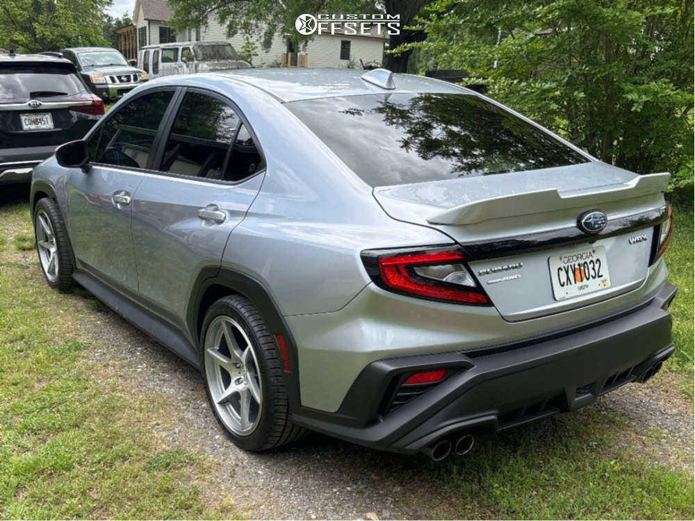 2023 Subaru WRX with 18x9.5 35 Anovia Titan and 265/35R18 Michelin ...