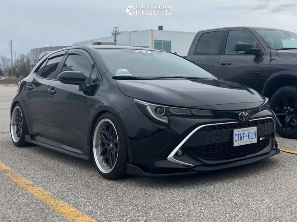 2021 Toyota Corolla with 18x9.5 35 ESR Cs15 and 255/35R18 Michelin ...