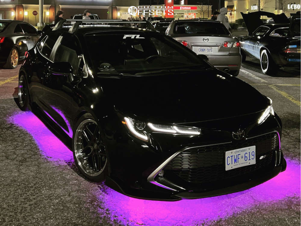 2021 Toyota Corolla with 18x9.5 35 ESR Cs15 and 255/35R18 Michelin ...