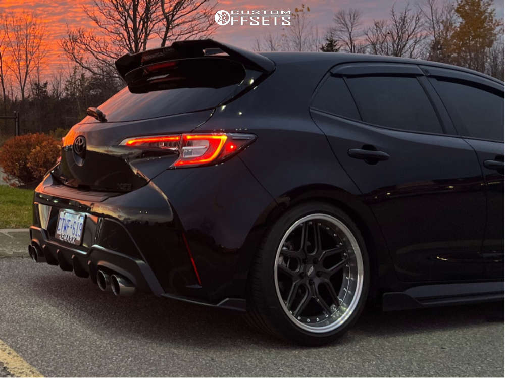 2021 Toyota Corolla with 18x9.5 35 ESR Cs15 and 255/35R18 Michelin ...