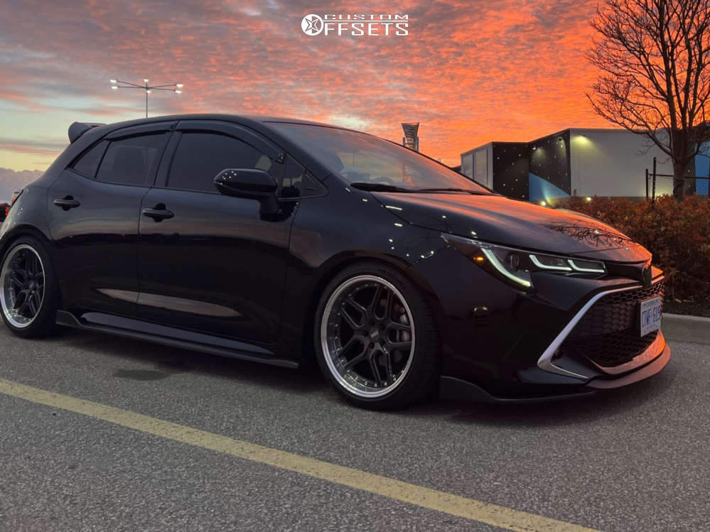 2021 Toyota Corolla with 18x9.5 35 ESR Cs15 and 255/35R18 Michelin ...