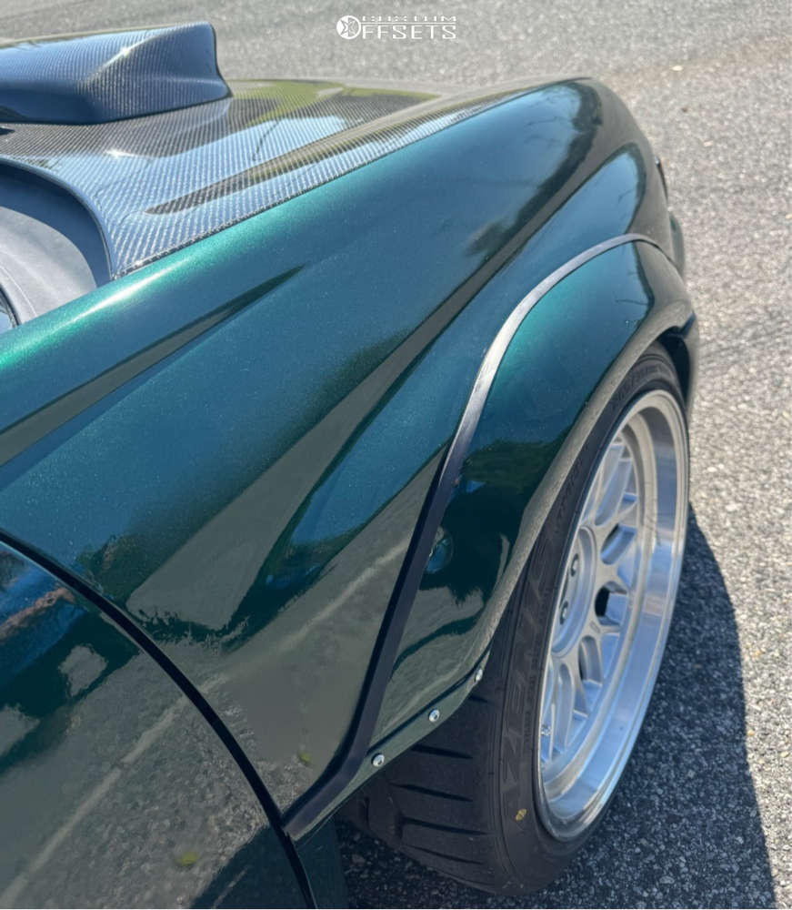 2002 Subaru Impreza with 18x10.5 22 ESR Cr1 and 265/35R18 Falken Azenis ...