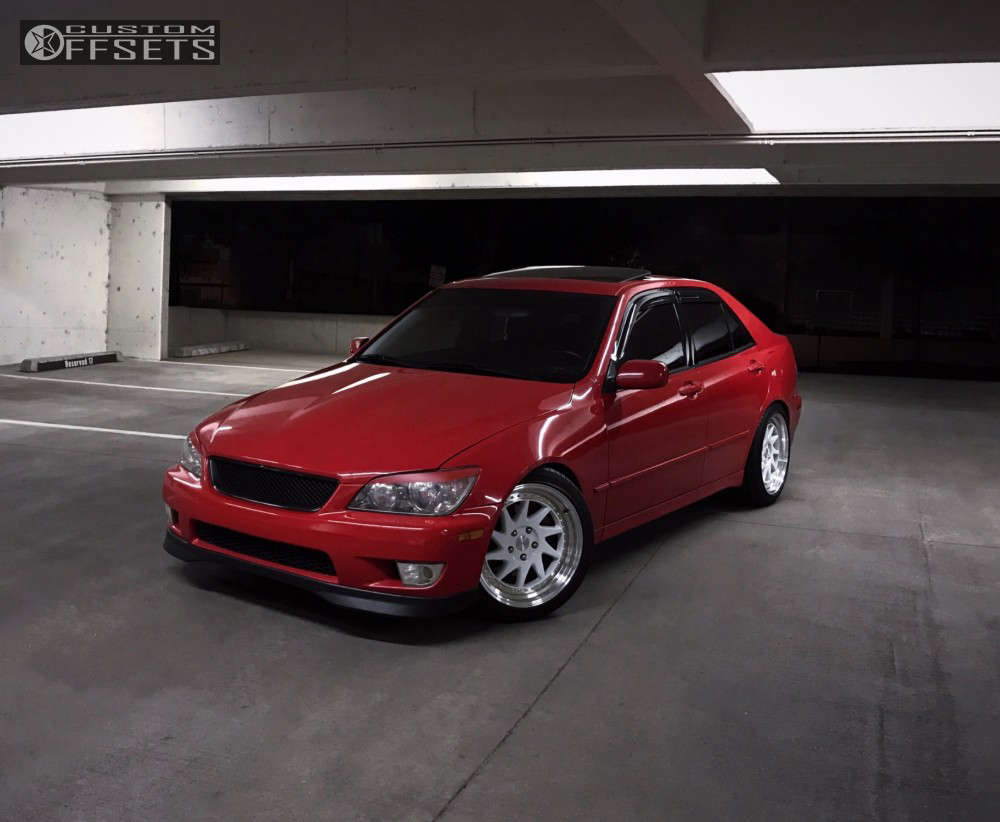 2002 Lexus IS300 with 18x8.5 30 ESR Sr09 and 235/40R18 Goodyear Eagle ...