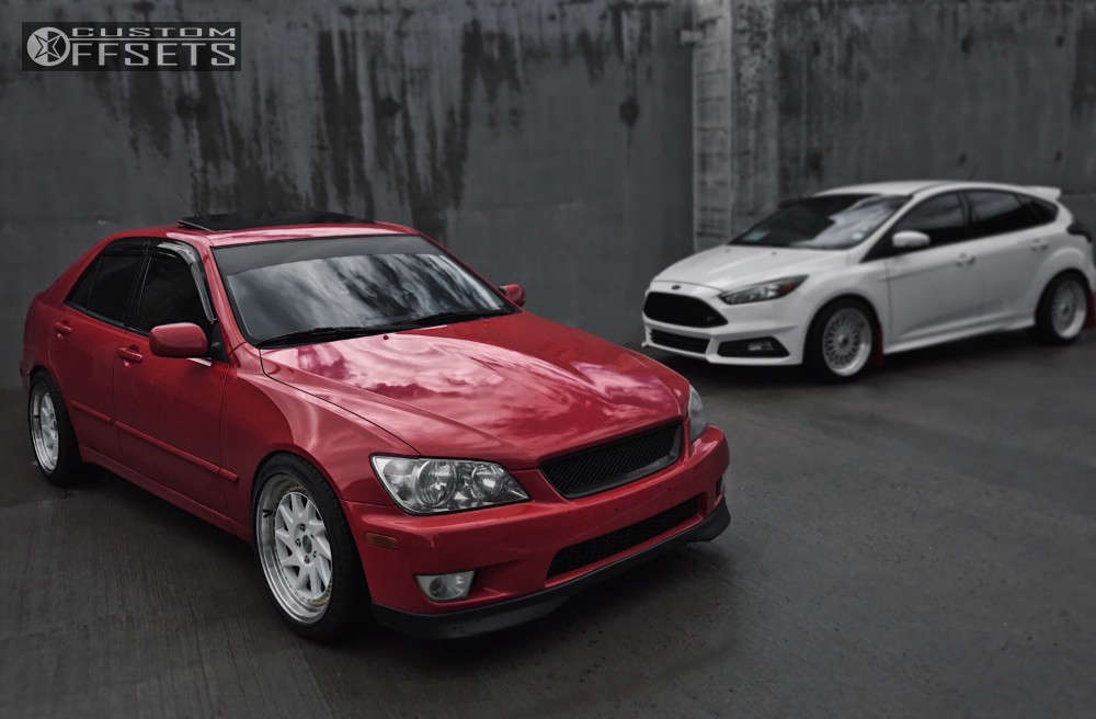 2002 Lexus IS300 with 18x8.5 30 ESR Sr09 and 235/40R18 Goodyear Eagle ...