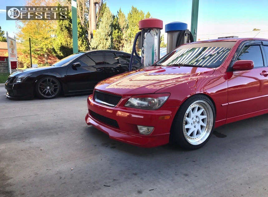 2002 Lexus IS300 with 18x8.5 30 ESR Sr09 and 235/40R18 Goodyear Eagle ...