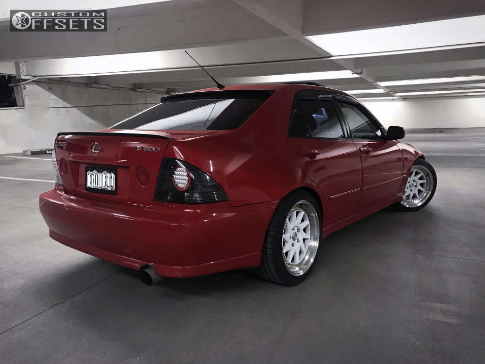 2002 Lexus IS300 with 18x8.5 30 ESR Sr09 and 235/40R18 Goodyear Eagle ...