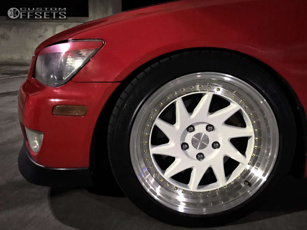 2002 Lexus IS300 with 18x8.5 30 ESR Sr09 and 235/40R18 Goodyear Eagle ...