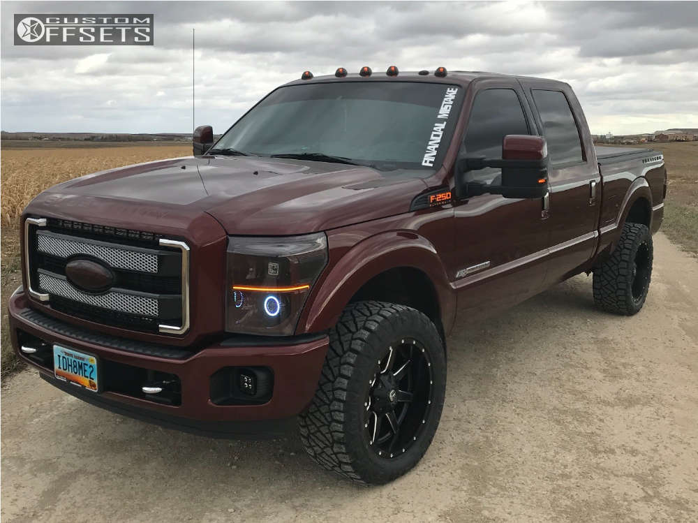2015 Ford F-250 Super Duty with 20x10 -24 Fuel Maverick and 295/55R20 ...
