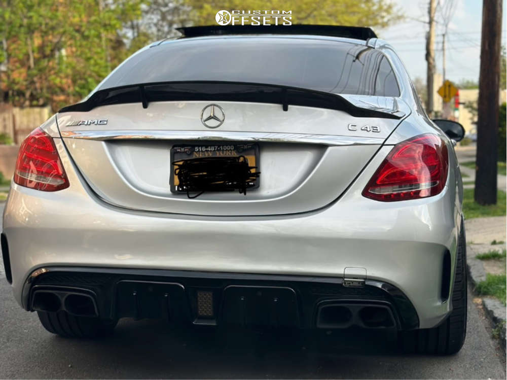 2018 Mercedes-Benz C43 AMG with 19x8.5 25 MRR Gf5 and 225/40R19 Atlas ...