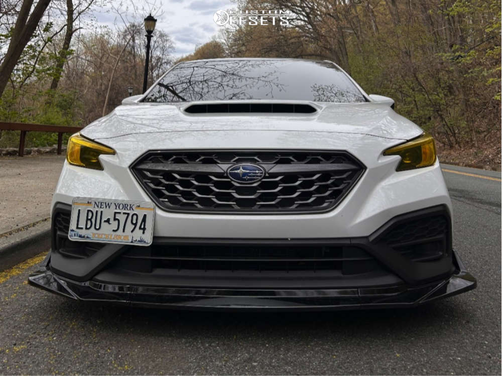 2023 Subaru WRX with 18x9.5 38 AVID1 Av20 and 255/35R18 Lexani Lxuhp ...