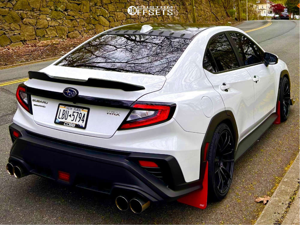 2023 Subaru WRX with 18x9.5 38 AVID1 Av20 and 255/35R18 Lexani Lxuhp ...