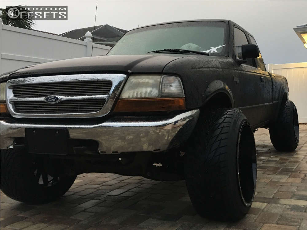 1999 Ford Ranger with 22x14 -76 American Truxx Striker and 305/45R22 ...
