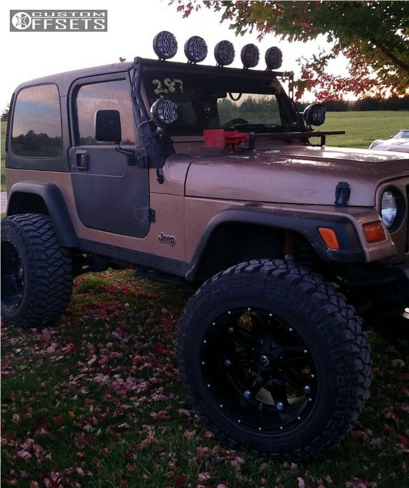 1999 Jeep Wrangler with 20x12 -44 Fuel Hostage and 35/12.5R20 Mickey ...
