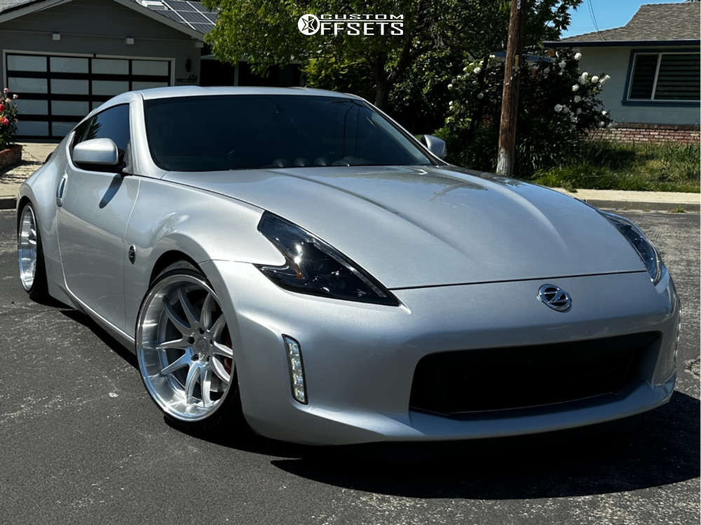 2013 Nissan 370Z with 19x11 15 Aodhan Ds02 and 235/35R19 Michelin Pilot ...