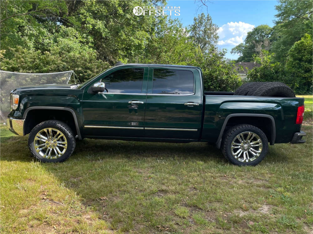 2015 GMC Sierra 1500 with 22x9 24 4Play OE Wheels Cv43 and 33/12.5R22 ...