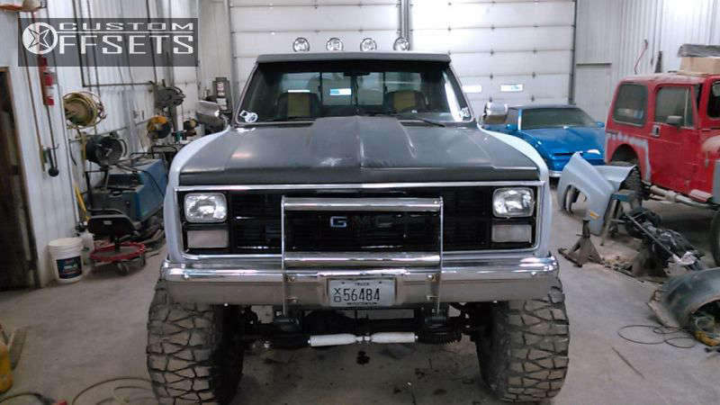 1984 GMC K1500 with 15x14 -89 Bart Wheels Super Trucker and 38/15.5R15 ...
