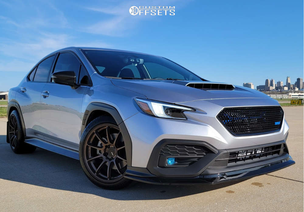 2022 Subaru WRX with 18x9.5 38 Enkei Triumph and 255/40R18 Michelin Pilot Sport 4 S and ...