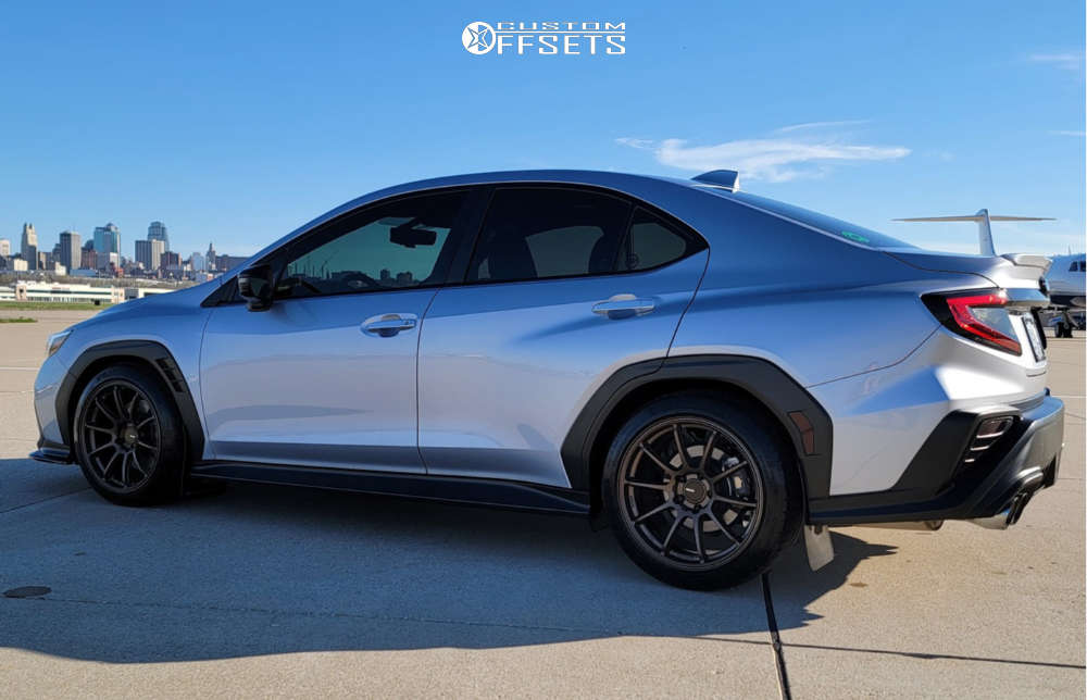 2022 Subaru WRX with 18x9.5 38 Enkei Triumph and 255/40R18 Michelin ...