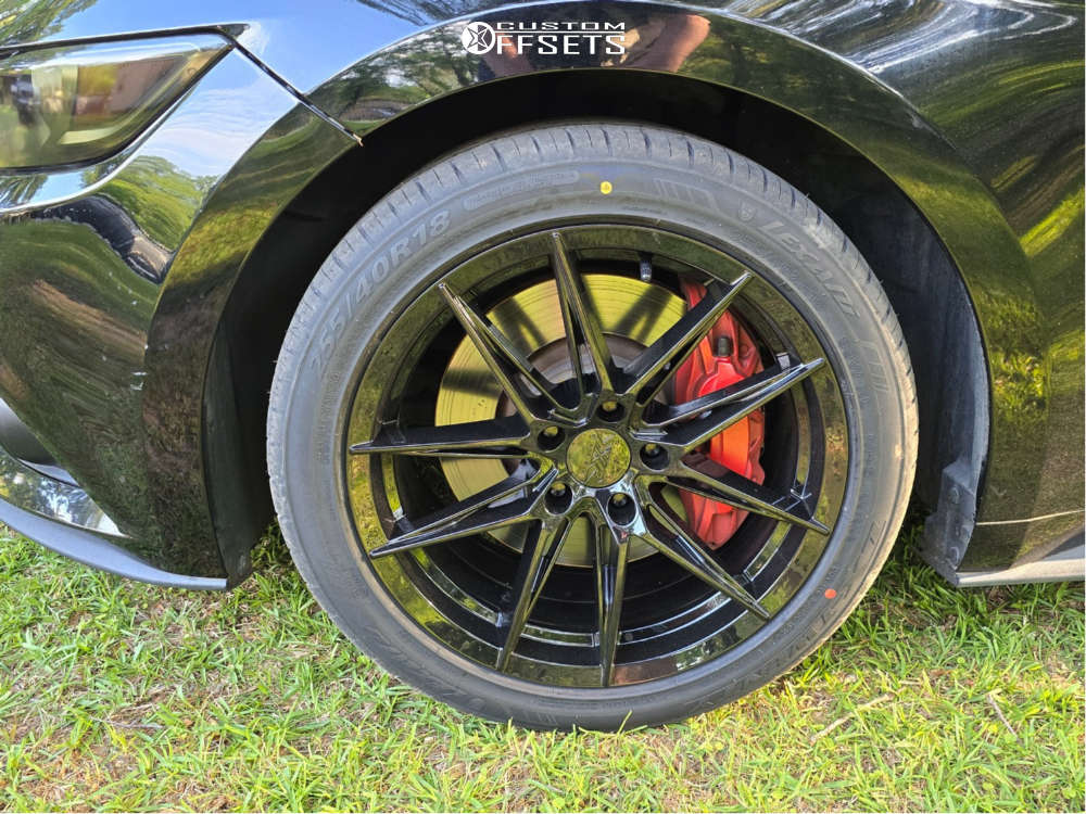 2017 Ford Mustang with 18x8.5 20 XXR 577 and 255/40R18 Lexani Lx-twenty ...