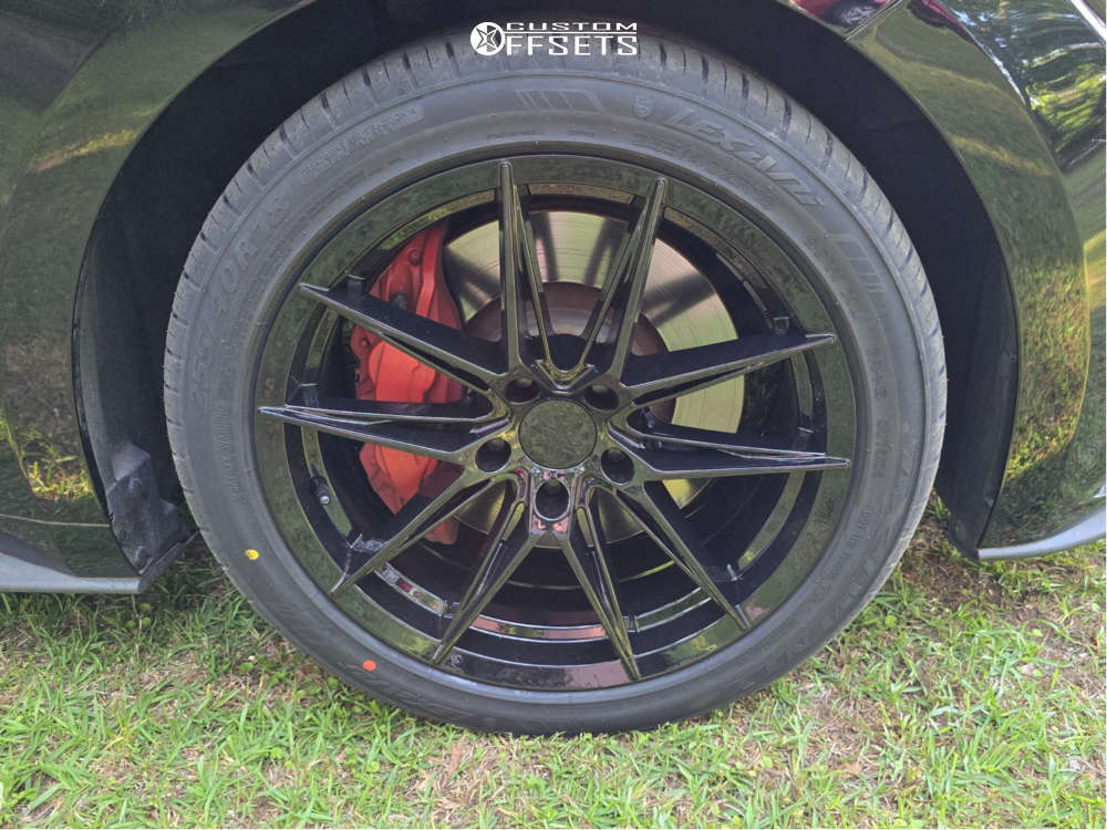 2017 Ford Mustang with 18x8.5 20 XXR 577 and 255/40R18 Lexani Lx-twenty ...