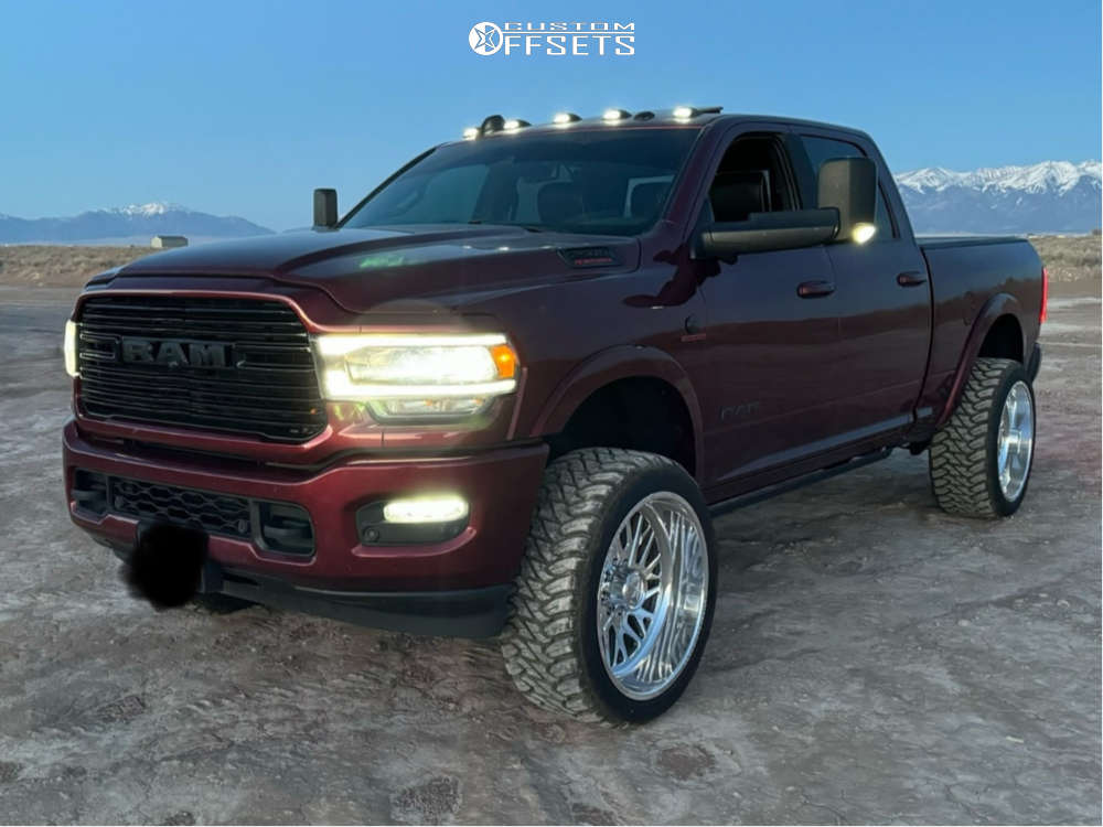 2021 Ram 2500 with 24x12 -40 American Force Nova Ss and 35/12.5R24 RBP ...