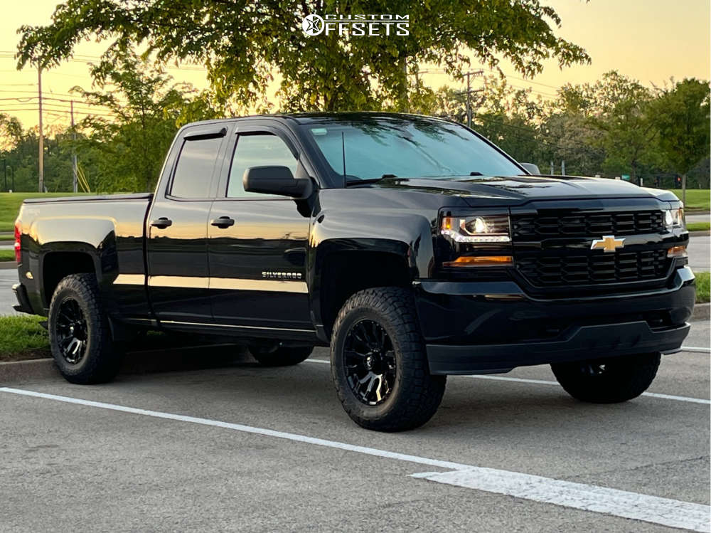 2016 Chevrolet Silverado 1500 with 18x9 20 Fuel Blitz and 275/70R18 ...