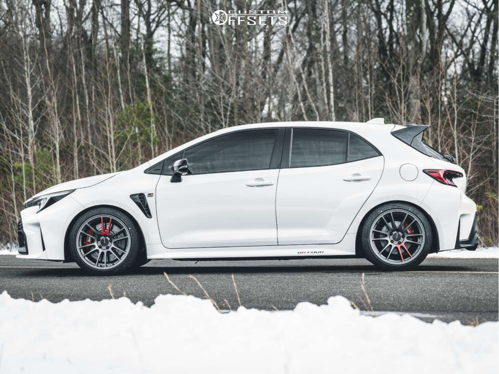 2023 Toyota GR Corolla with 18x9.5 22 Enkei Gtc01rr and 255/35R18 ...