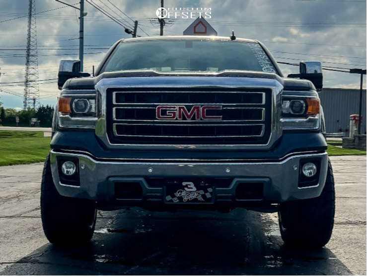 2015 GMC Sierra 1500 with 20x12 -44 TIS 544c and 33/12.5R20 AMP Pro At ...