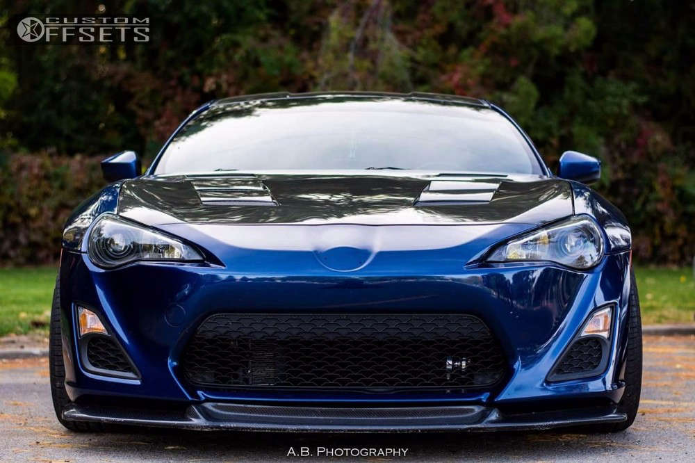 2013 Scion FR-S with 18x9.5 18 Enkei RPF1 and 255/40R18 Lexani Lx ...