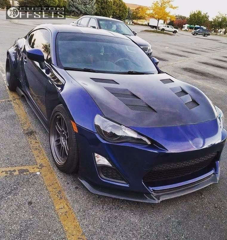 2013 Scion FR-S with 18x9.5 18 Enkei RPF1 and 255/40R18 Lexani Lx ...