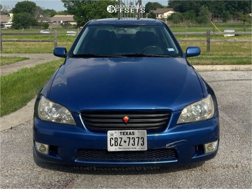 2003 Lexus IS300 with 17x8 35 Aodhan Ah02 and 215/45R17 Continental ...