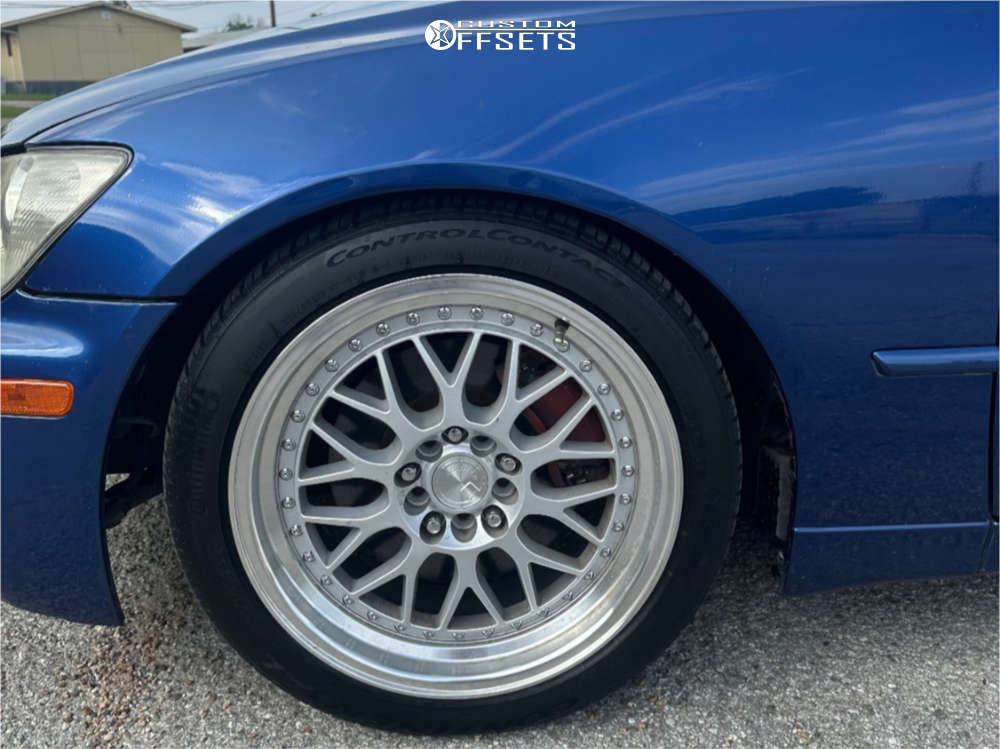 2003 Lexus IS300 with 17x8 35 Aodhan Ah02 and 215/45R17 Continental ...