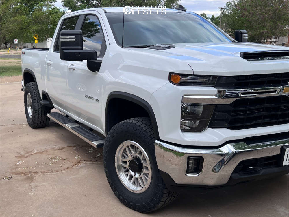 2024 Chevrolet Silverado 2500 HD with 18x9 18 Raceline Ryno and 35/12.5R18 Cooper Discoverer At3 ...