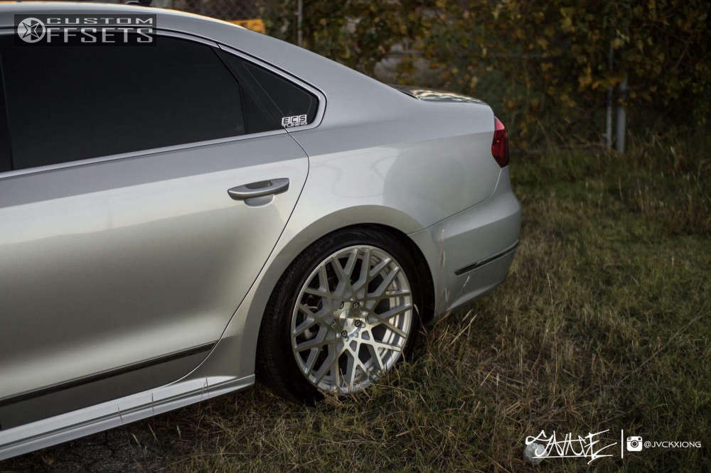 2017 Volkswagen Passat with 19x8.5 45 Rotiform Blq and 235/40R19 ...