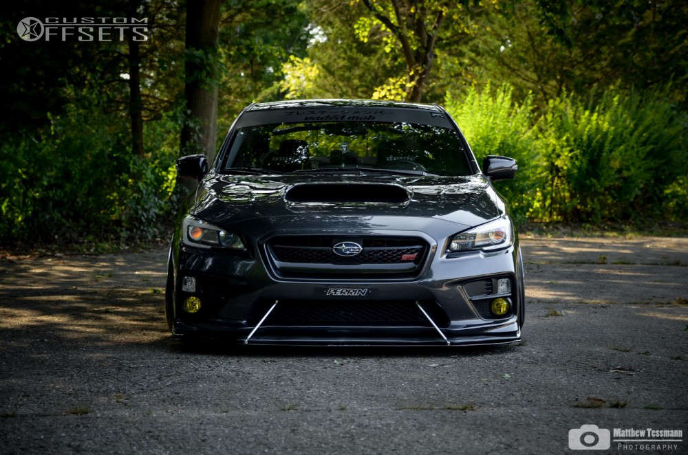 2015 Subaru WRX STI with 18x10 14 Rotiform LVS and 225/40R18 Hankook ...