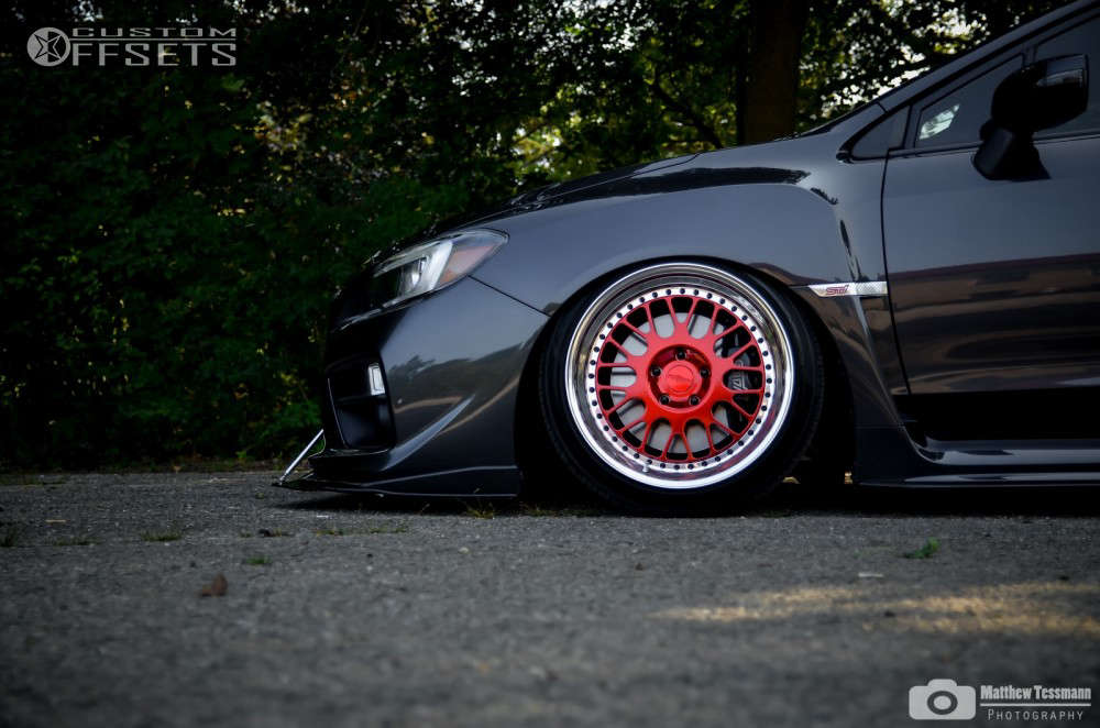 2015 Subaru WRX STI with 18x10 14 Rotiform LVS and 225/40R18 Hankook ...