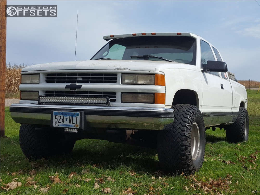 1996 Chevrolet K1500 with 15x10 -38 American Racing Outlaw Ii and 33/14 ...