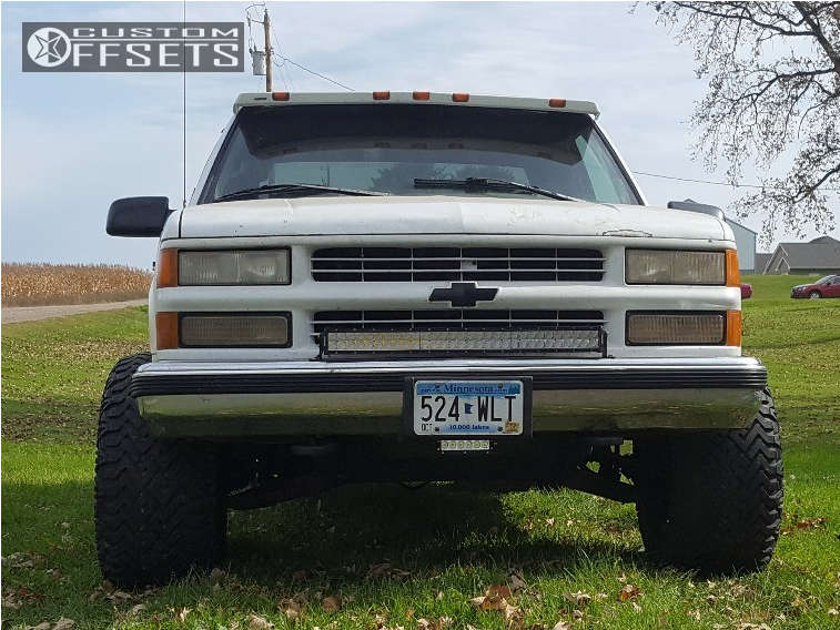 1996 Chevrolet K1500 with 15x10 -38 American Racing Outlaw Ii and 33/14 ...