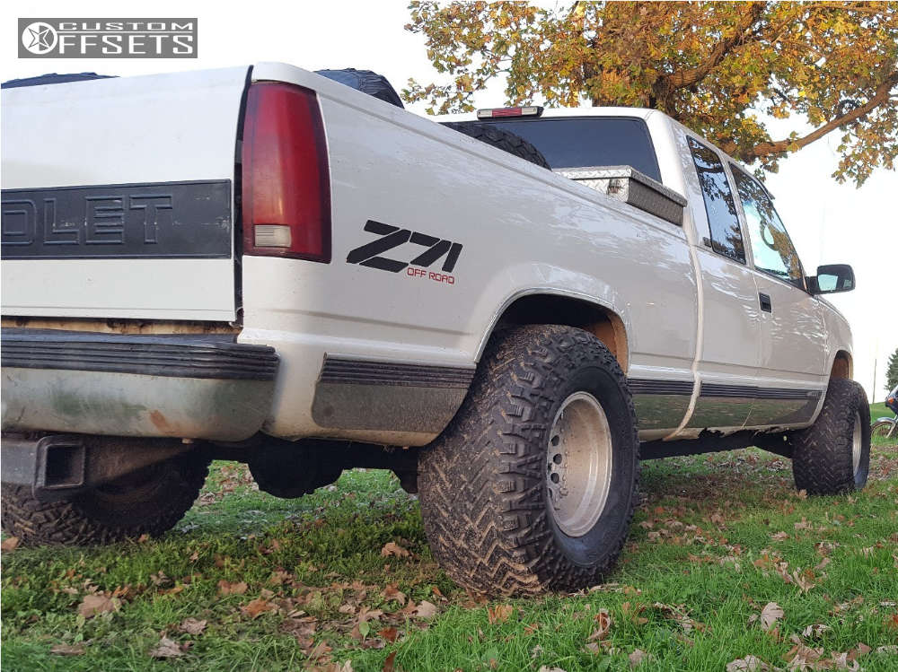 1996 Chevrolet K1500 with 15x10 -38 American Racing Outlaw Ii and 33/14 ...