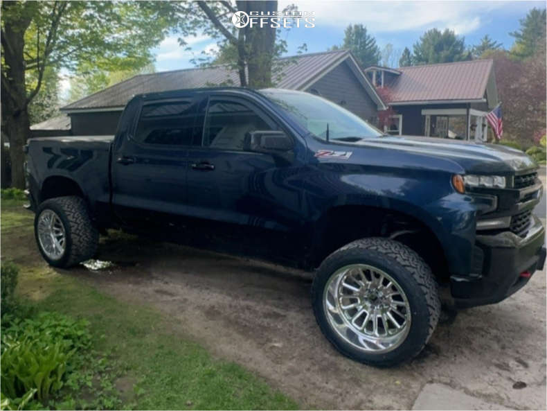 2020 Chevrolet Silverado 1500 with 22x14 -76 KG1 Forged Victor and 33/14.5R22 Venom Power Terra ...