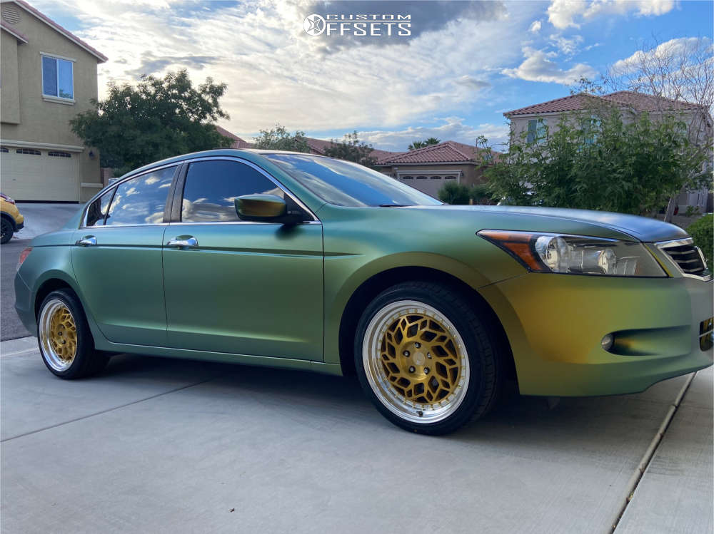 2010 Honda Accord with 18x8.5 33 F1R R32 and 235/40R18 Ironman IMove ...