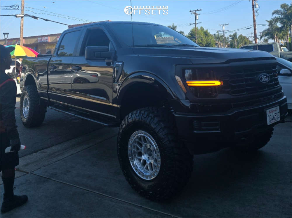 2024 Ford F-150 with 18x9 -24 KMC Km235 and 37/12.5R18 Nitto Trail ...