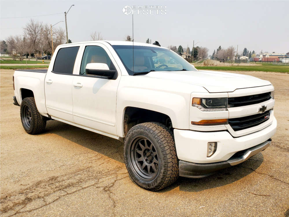 2016 Chevrolet Silverado 1500 with 20x10 -18 Method Mr316 and 275/55R20 ...