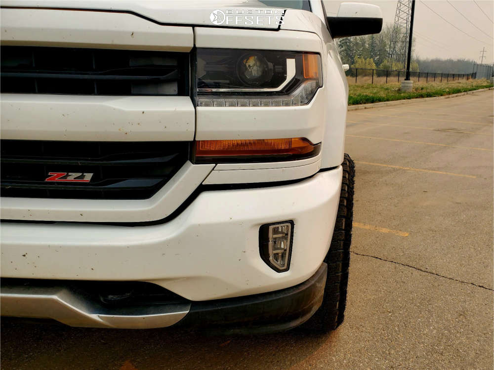 2016 Chevrolet Silverado 1500 with 20x10 -18 Method Mr316 and 275/55R20 ...