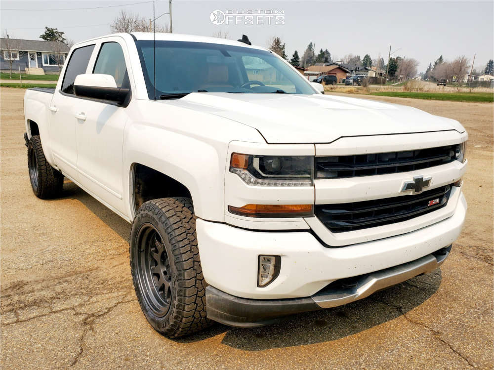 2016 Chevrolet Silverado 1500 with 20x10 -18 Method Mr316 and 275/55R20 ...