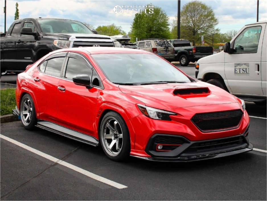 2022 Subaru WRX with 18x9.5 38 AVID1 Av6 and 245/40R18 Toyo Tires ...
