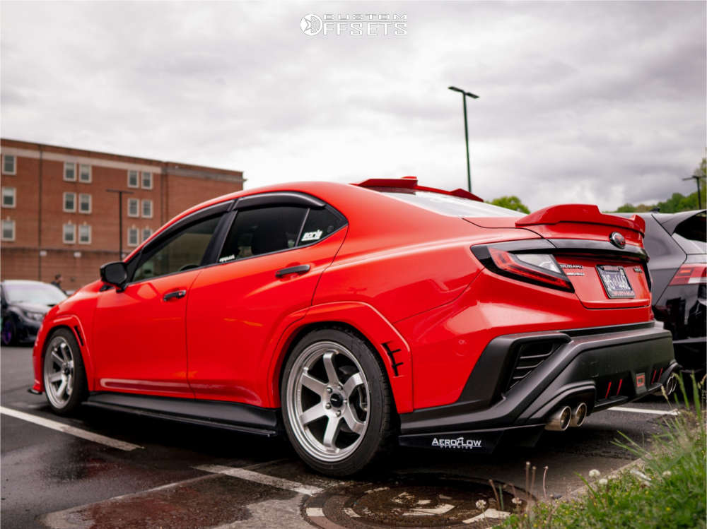 2022 Subaru WRX with 18x9.5 38 AVID1 Av6 and 245/40R18 Toyo Tires ...