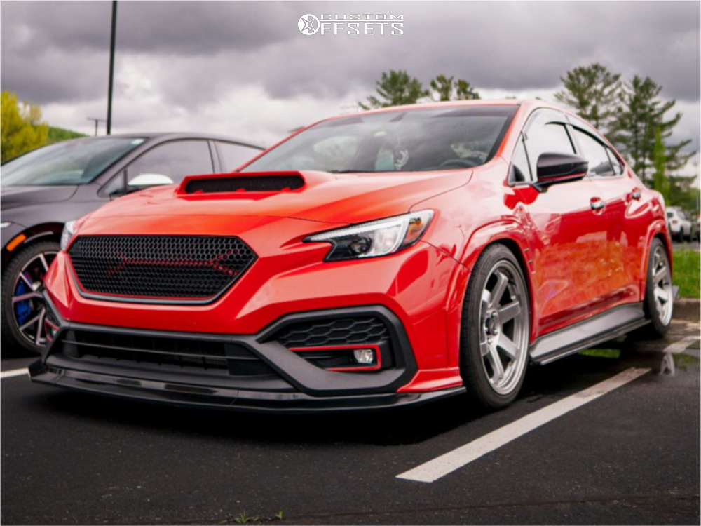 2022 Subaru WRX with 18x9.5 38 AVID1 Av6 and 245/40R18 Toyo Tires ...